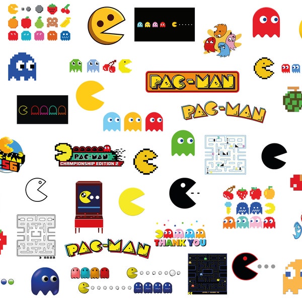 Pacman Svg - Etsy