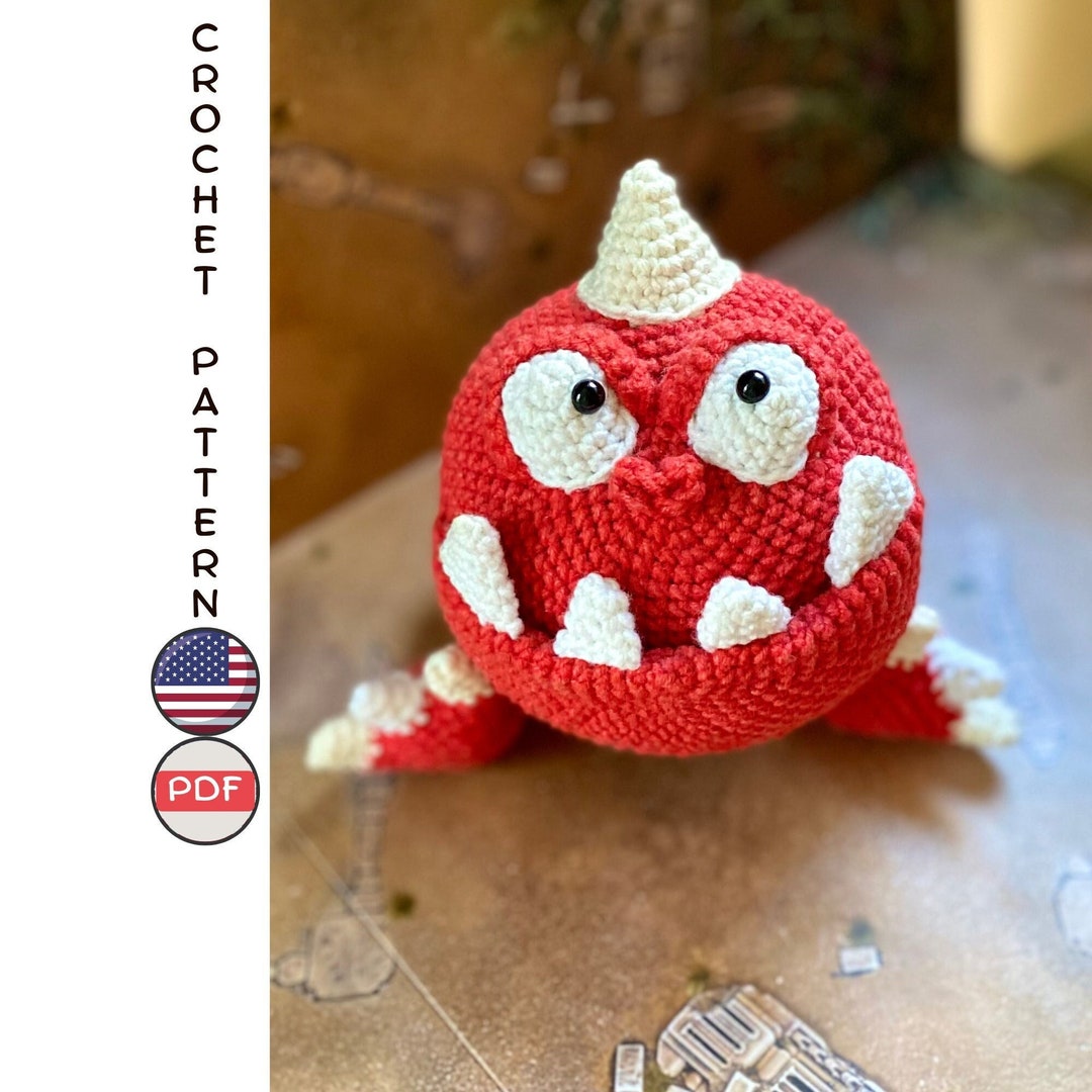 Halloween Cute Monster Crochet Pattern. Amigurumi Gift for Him Crochet ...