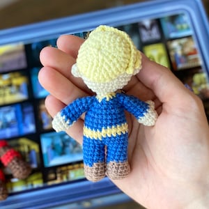 Vault Boy Crochet Pattern: Amigurumi Shelter Figure & Cola Bottle (PDF ...