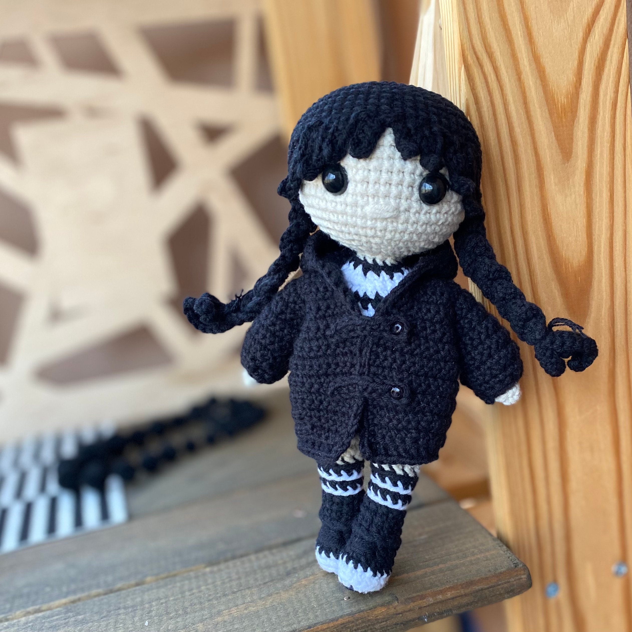 Gothic Amigurumi Doll Crochet Pattern, Dark Outfit (PDF Pattern) - Etsy