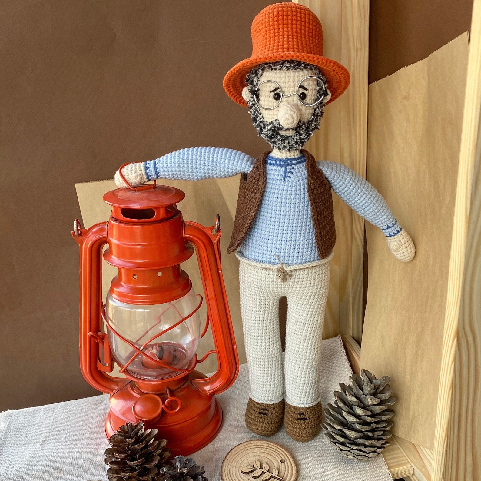 Old Man Doll Crochet Pattern. Amigurumi Grandfather Doll Crochet ...