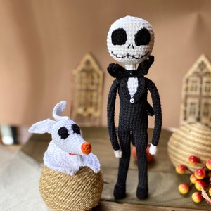 Bundle 2 in 1 Crochet Pattern. Halloween Toys Kit: Skeleton Doll and ...