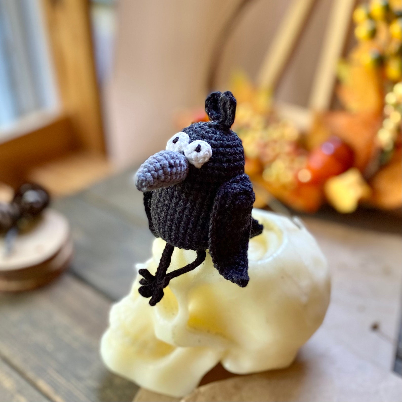 Crow Crochet Pattern. Amigurumi Halloween Raven Bird Toy - Etsy