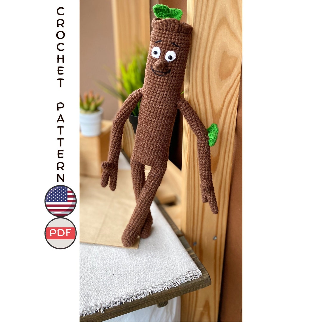 Stick Man Crochet Pattern. Christmas Tree Amigurumi (Instant Download ...