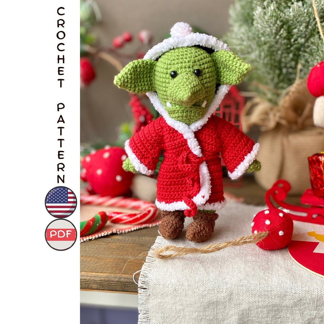 Christmas Goblin Crochet Pattern. Amigurumi Troll Toy Crochet Tutorial ...