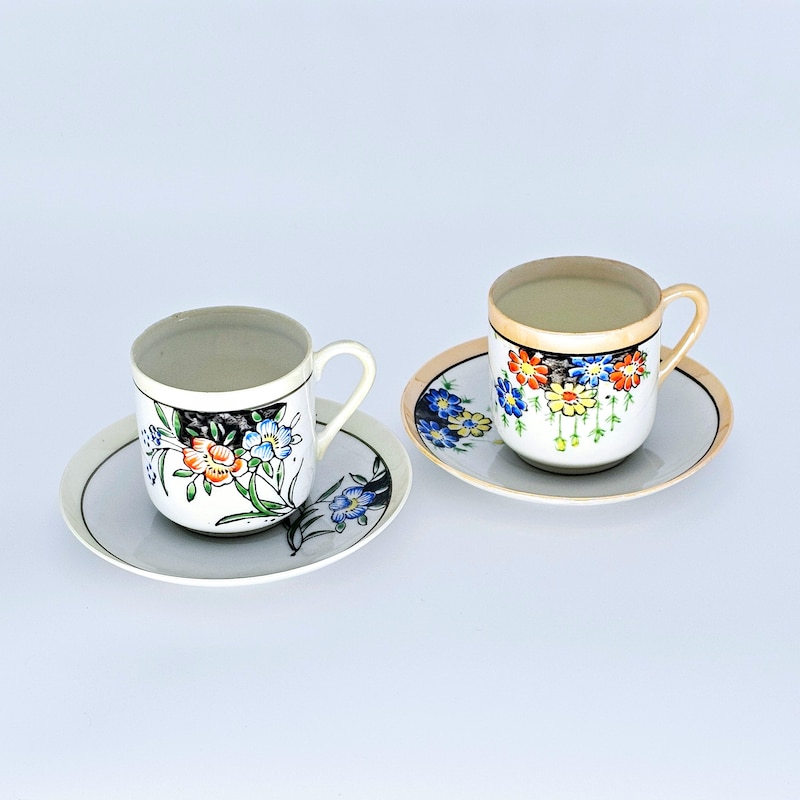 Art Deco Tea Cups Vintage - Etsy