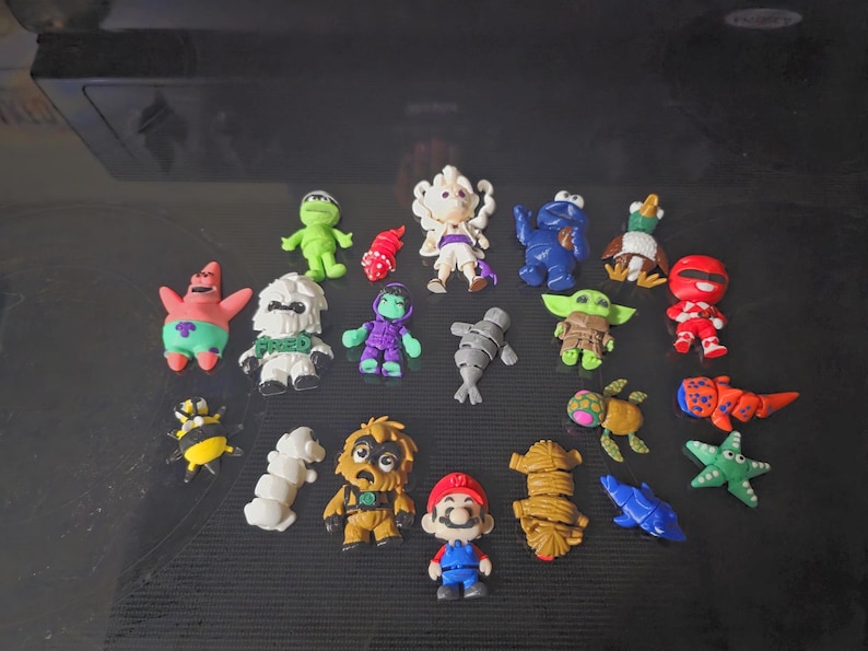 3D Printed Mini Figures - Mystery Bags - Etsy