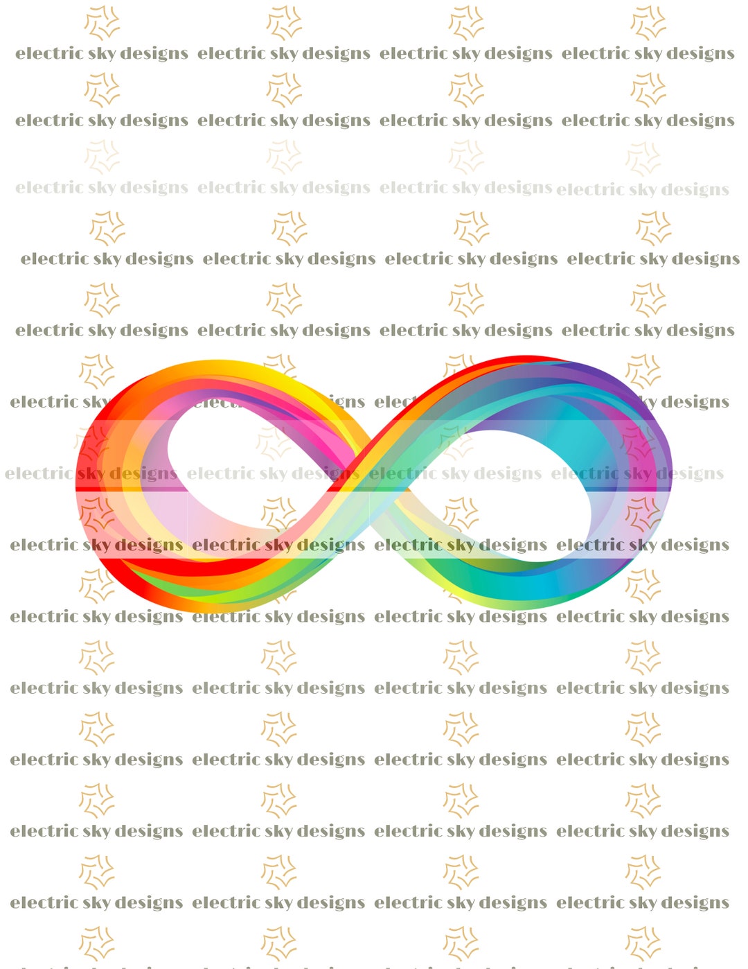 Rainbow Infinity I Neurodiversity I Multicolor I Infinity Symbol I PNG ...