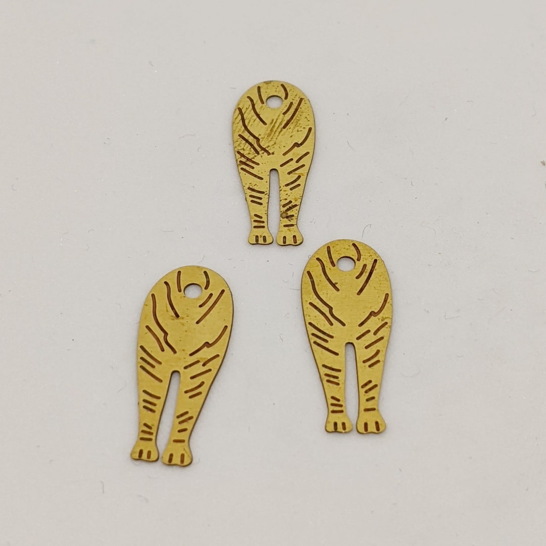 Raw Brass Tiger Legs Brass Shape - Etsy