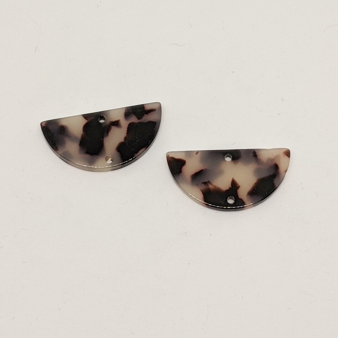 Acetate Acrylic Connector Half Circle Shape - Etsy