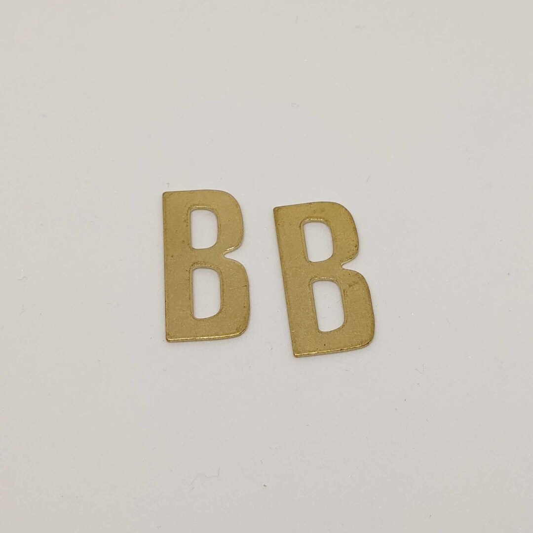 Raw Brass Letter B Brass Alphabet Shape - Etsy
