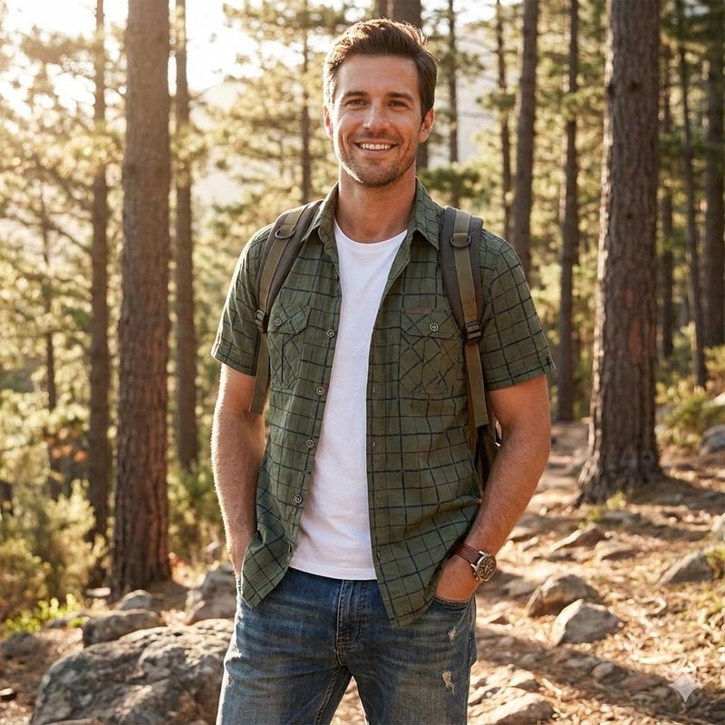 Mens Plaid Short Sleeve - Etsy