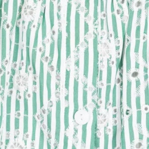 Green and White Seersucker Summer Dress - Etsy