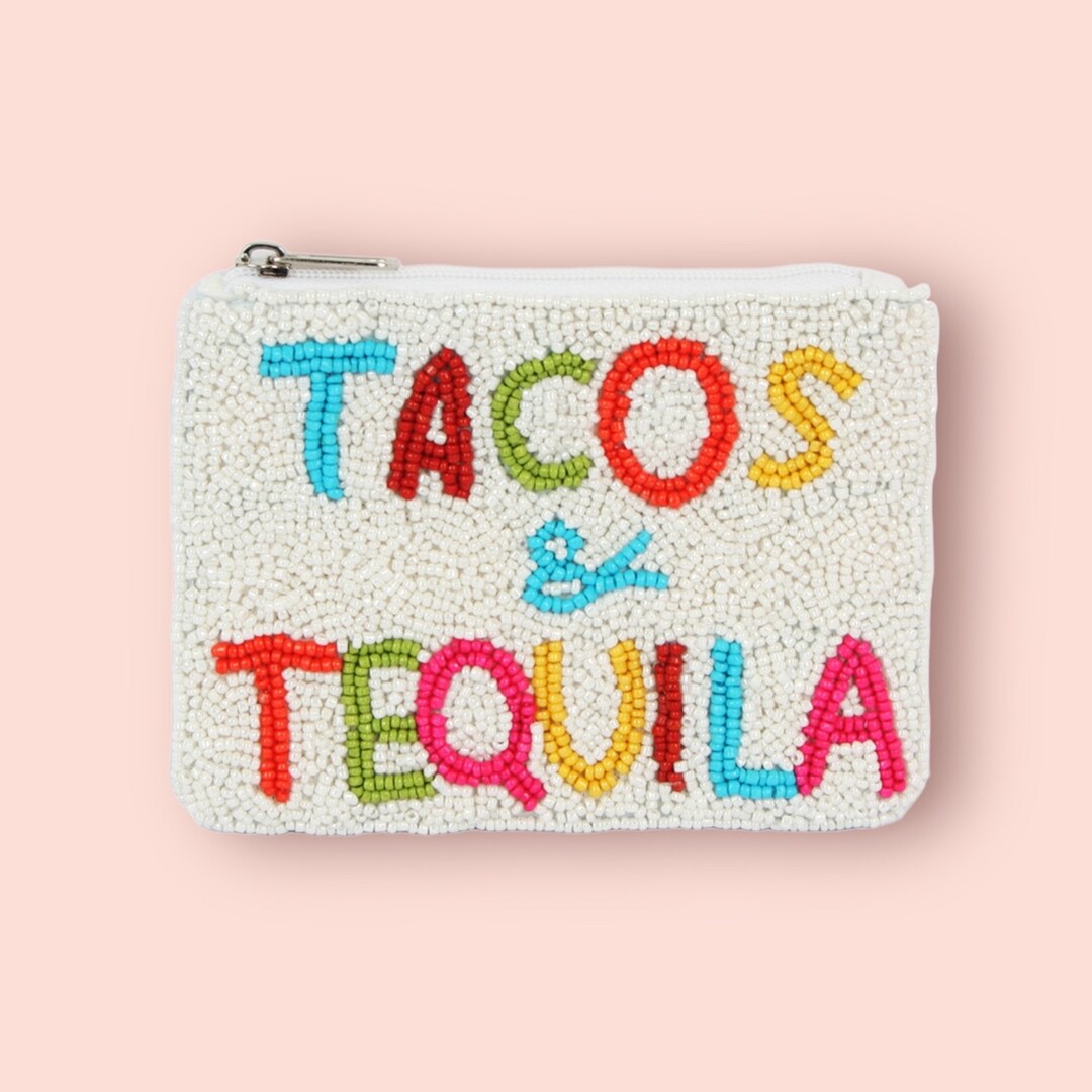 Beaded Tacos and Tequila Coin Purse - Etsy