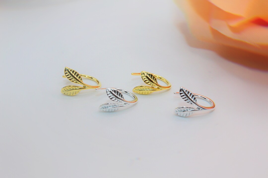 Sterling Silver Leaflets, Leaf Dangle Earrings, Leaf Earrings ...
