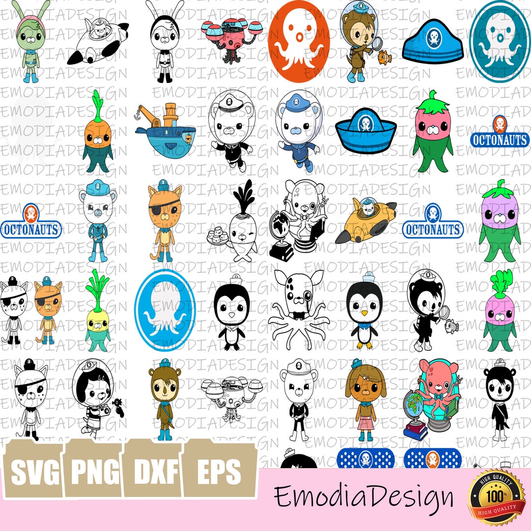 Octanauts Png Octanauts Svg SVG Bundle LAYERED Cricut - Etsy