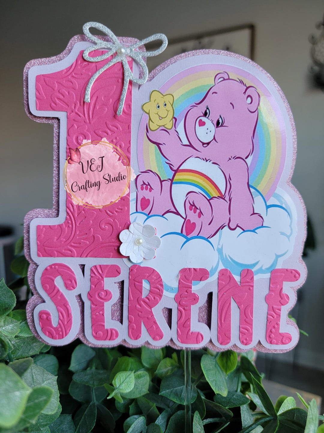 80's C Bear Cake Topper - Etsy UK
