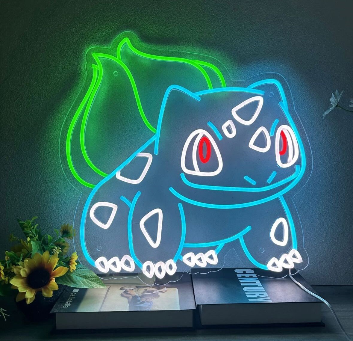 Pokemon Bulbasaur Anime LED, Neon Light, Cute Neon Sign, Indoor Wall ...