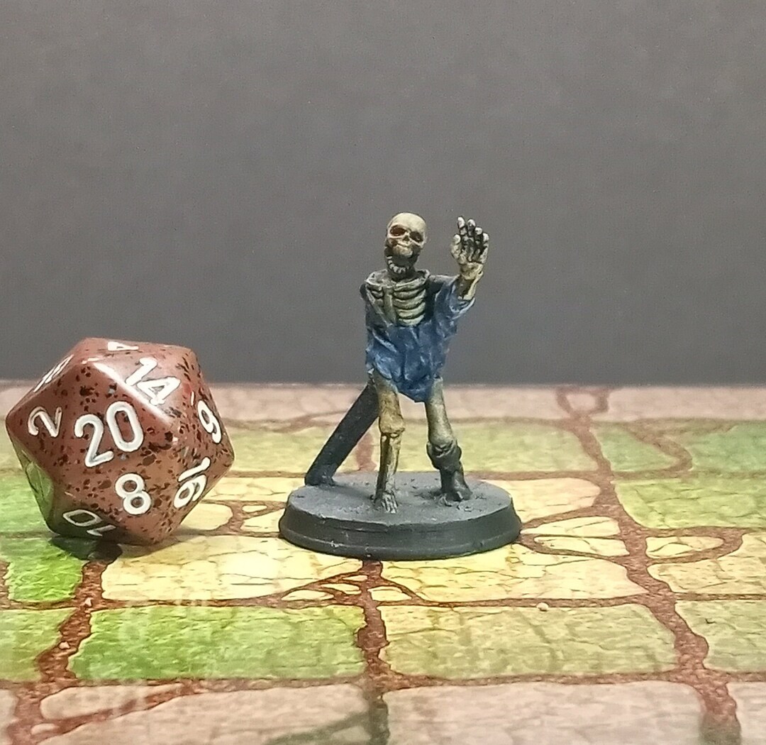 Hand Painted Undead Skeleton Warrior Fighter Ghoul Miniature for ...