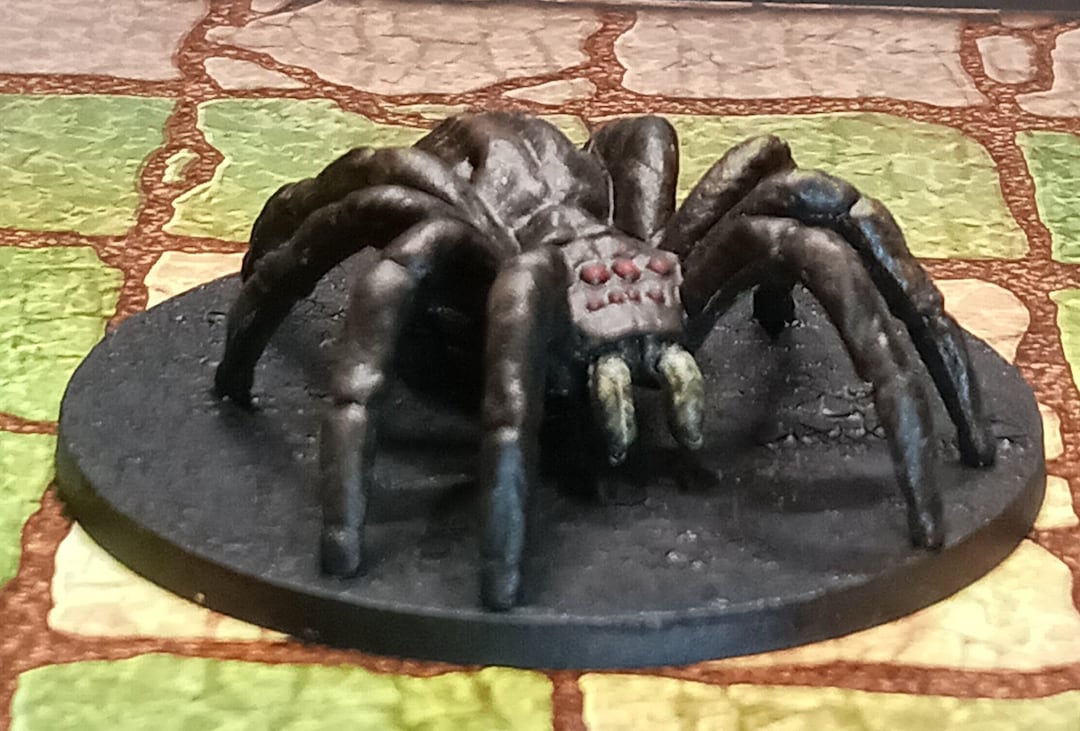 Hand Painted Giant Spider Miniature for Dungeons and Dragons and Other ...