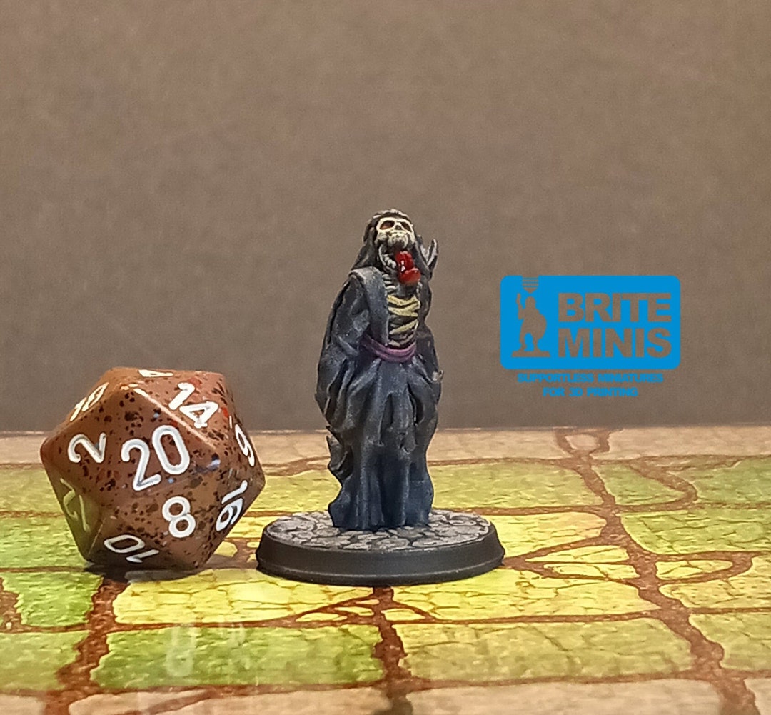 Hand Painted Undead Wight, Wraith, Skeleton, Specter Miniature for ...