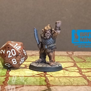 Hand Painted Pig Faced Orc OSR 1st Edition Miniature for Dungeons and ...