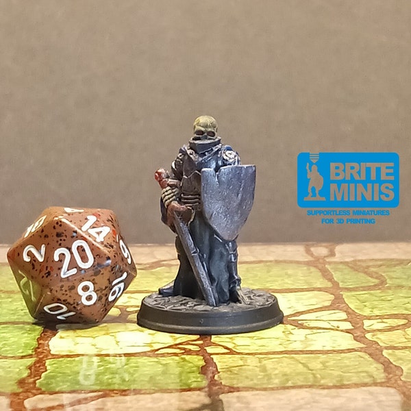Skeleton Knight 28mm Miniatures - Etsy
