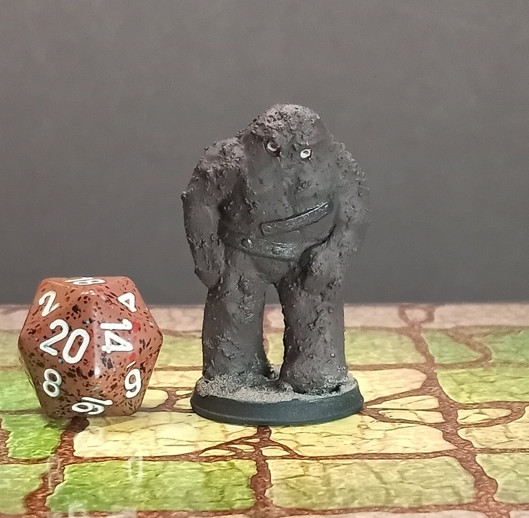 Hand Painted Mud Golem Animated Creation Miniature for Dungeons and ...