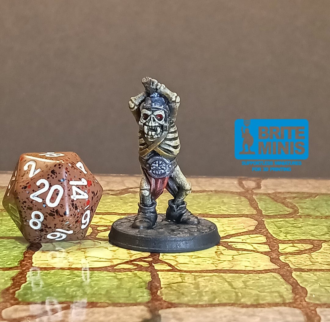 Hand Painted Undead Skeleton Orc Skeleton Ghoul Zombie Miniature for ...