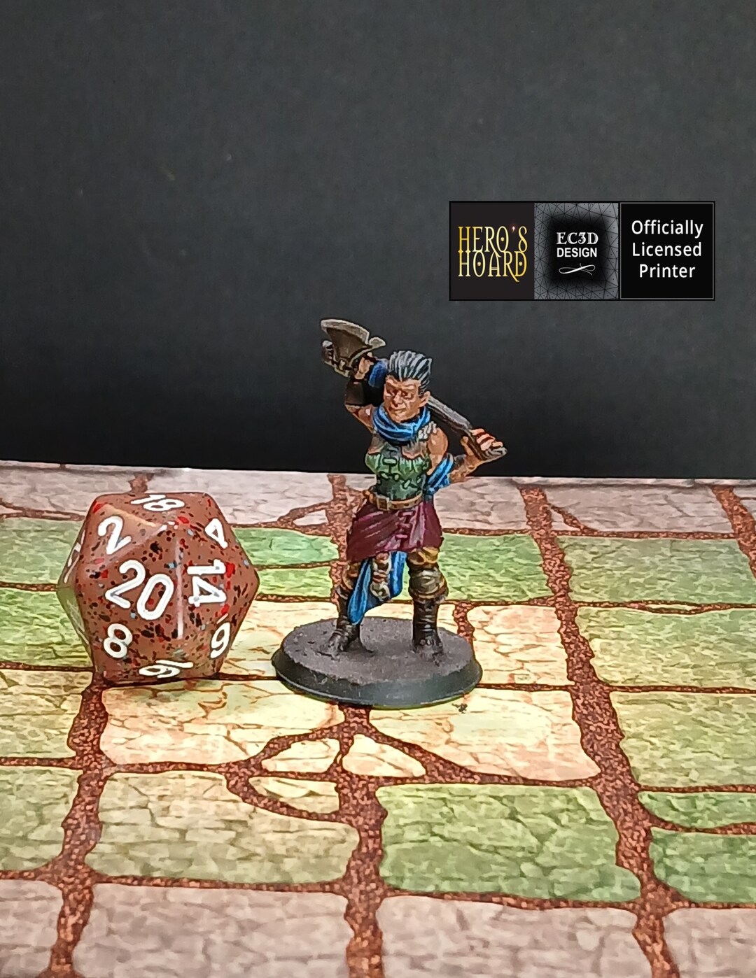 Hand Painted Female Bandit Fighter, Barbarian, Warrior Miniature for ...