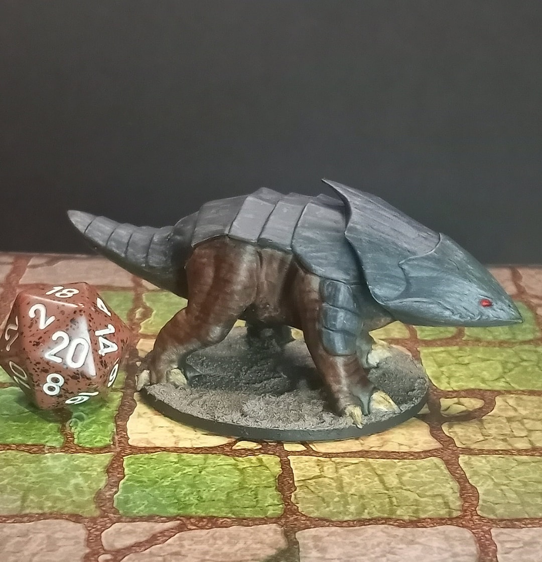 Hand Painted Bulette Miniature for Dungeons and Dragons and Other Table ...