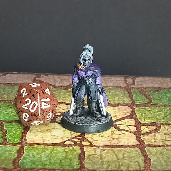 Female Drow Miniature - Etsy