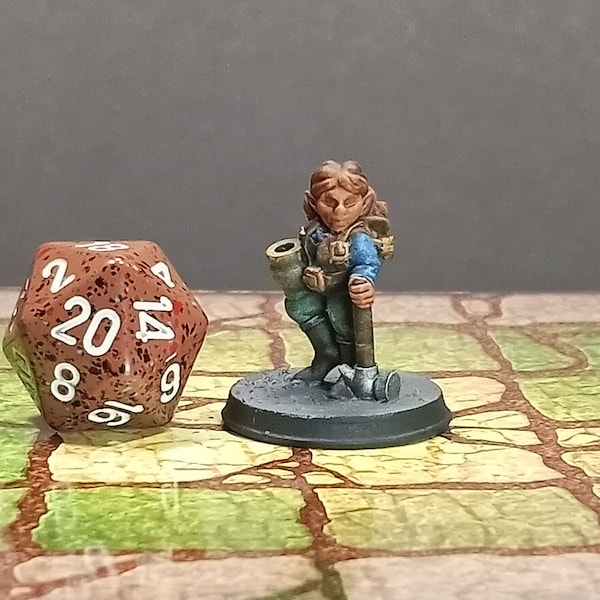 Female Dwarf Rogue Miniature - Etsy