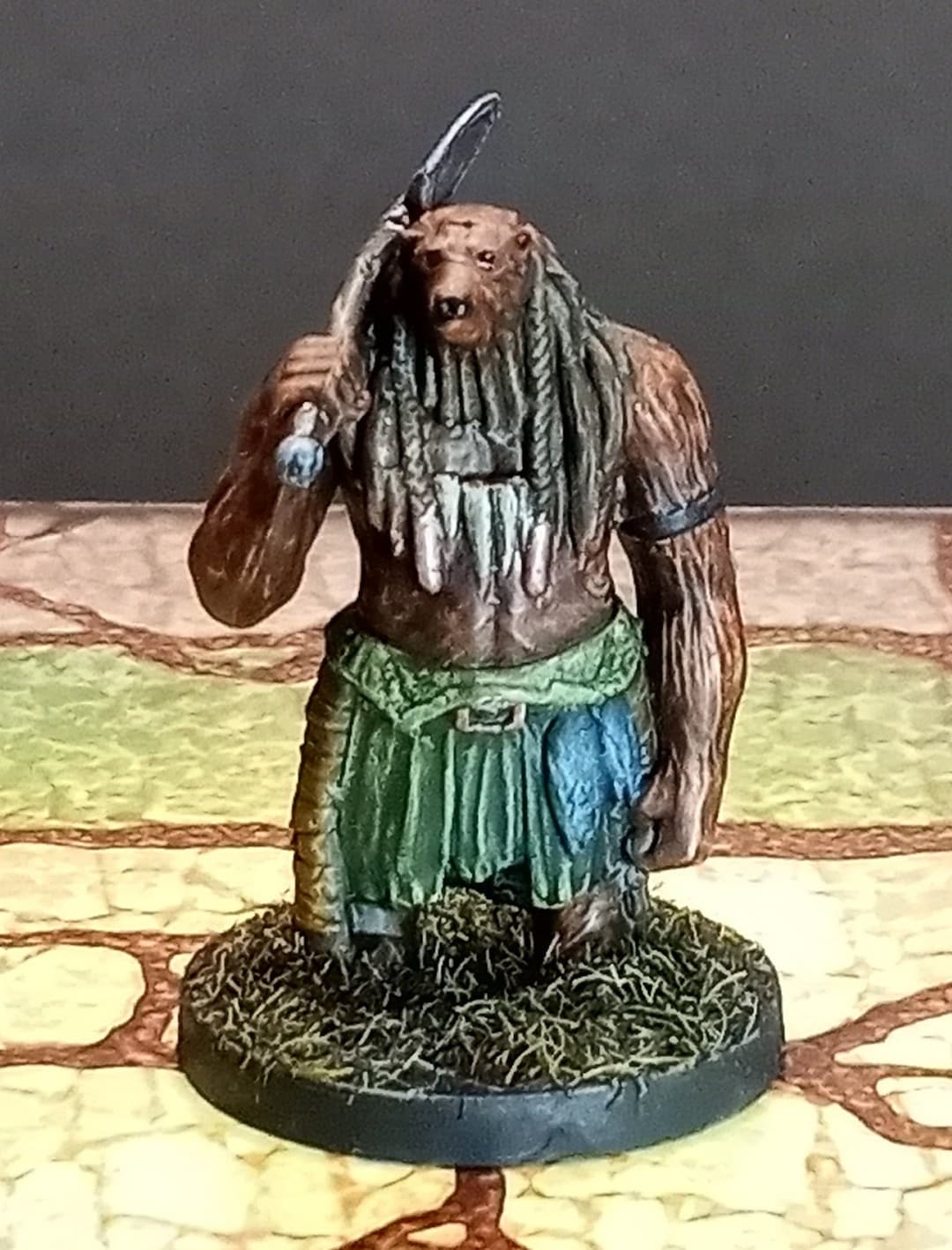 Hand Painted Werebear Miniature for Dungeons and Dragons and Other ...