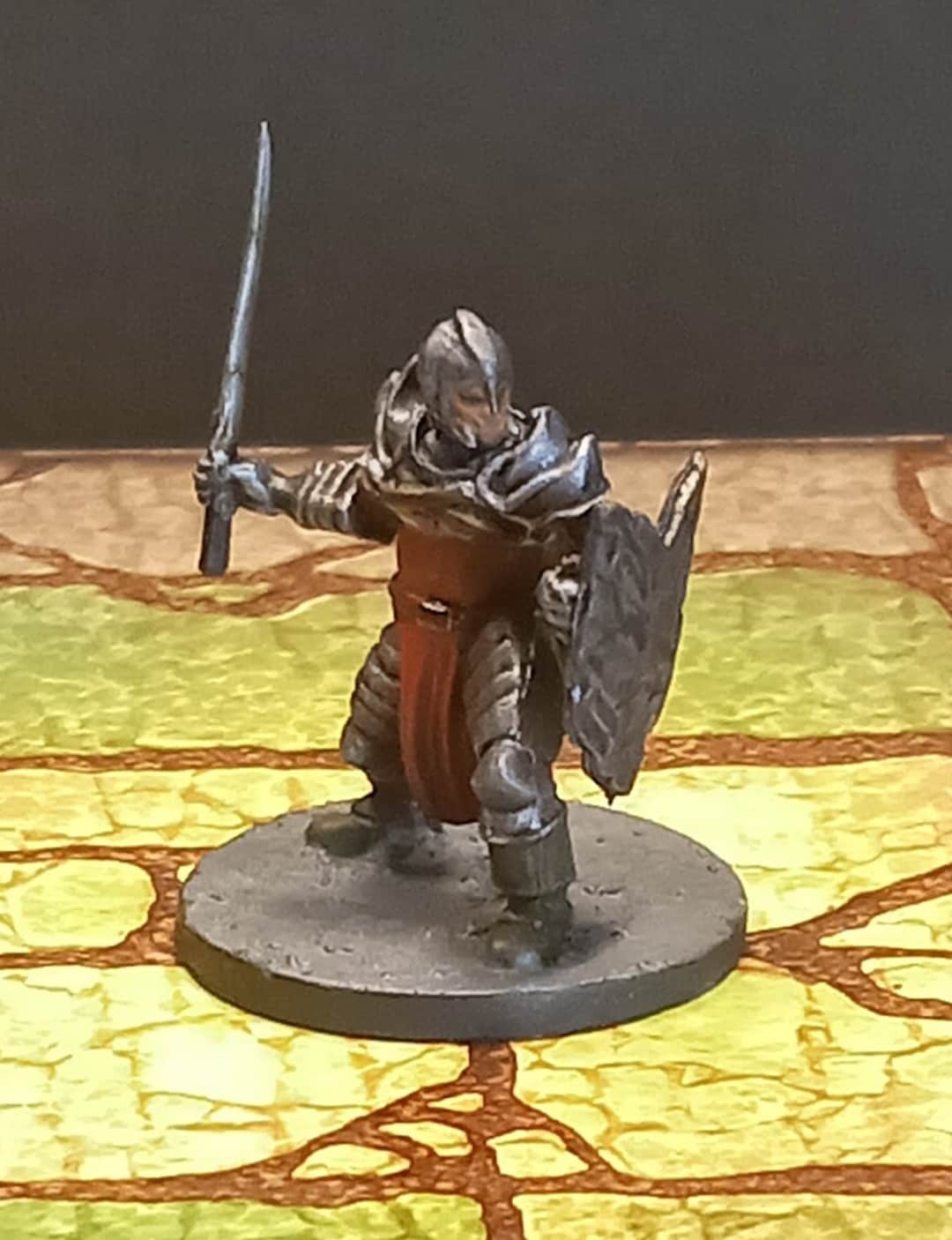 Hand Painted Warrior Fighter Miniature for Dungeons and Dragons and ...