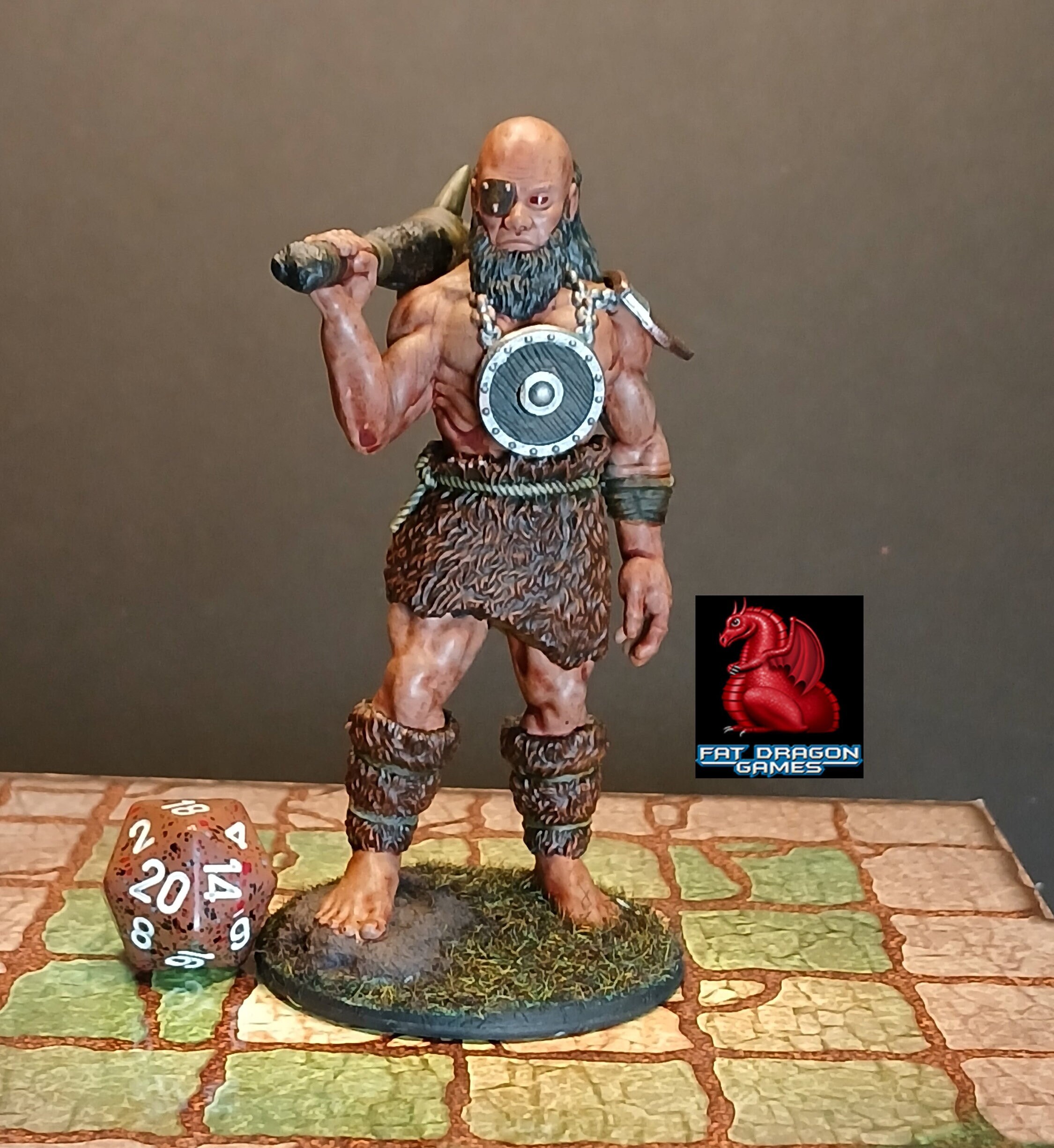 Hand Painted Hill Giant Miniature for Dungeons and Dragons and Other ...