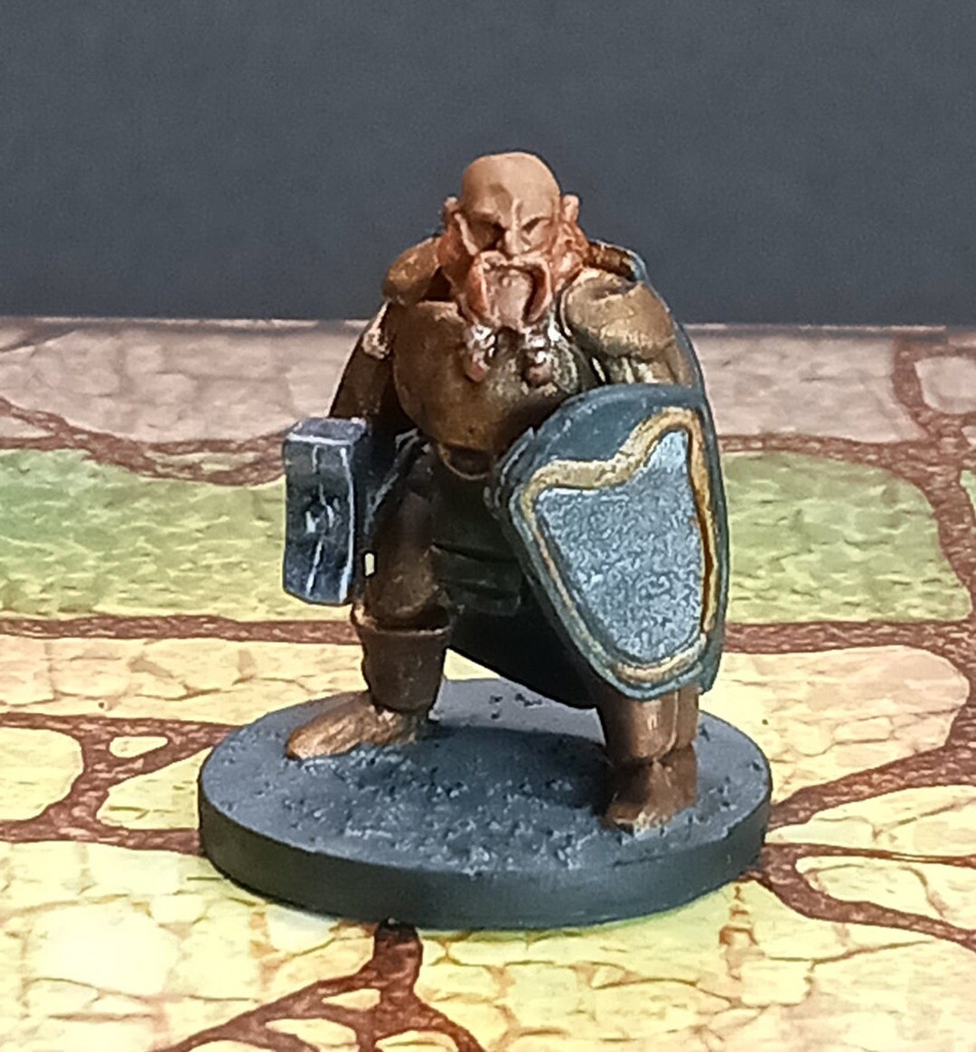 Hand Painted Dwarf Miniature for Dungeons and Dragons and Other Table ...