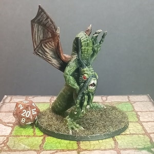 Hand Painted Jabberwock Dragon Monster Beast Miniature for Dungeons and ...