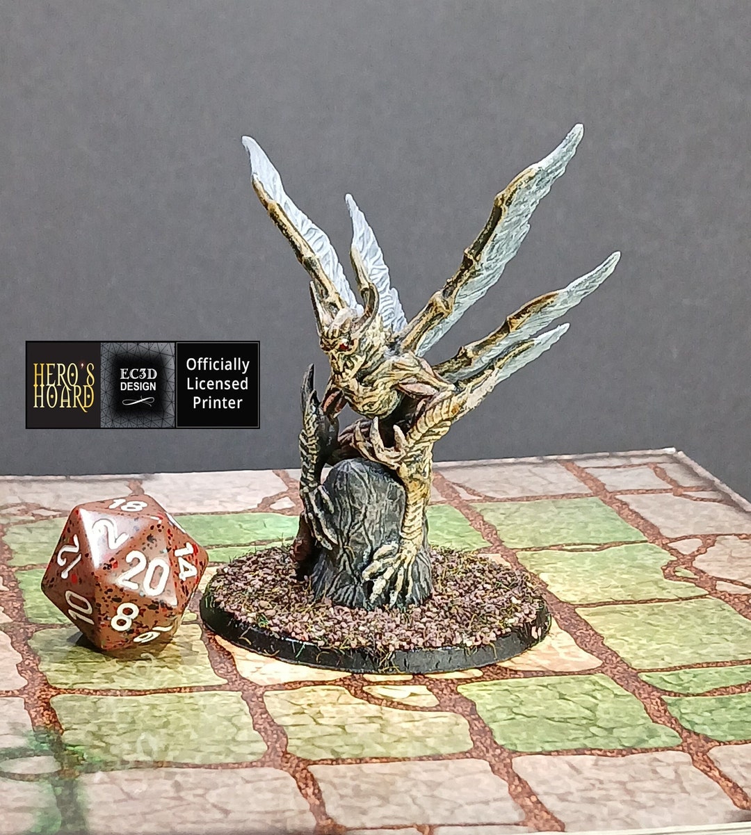 Hand Painted Bone Devil Demon Summoned Evil Miniature for Dungeons and ...