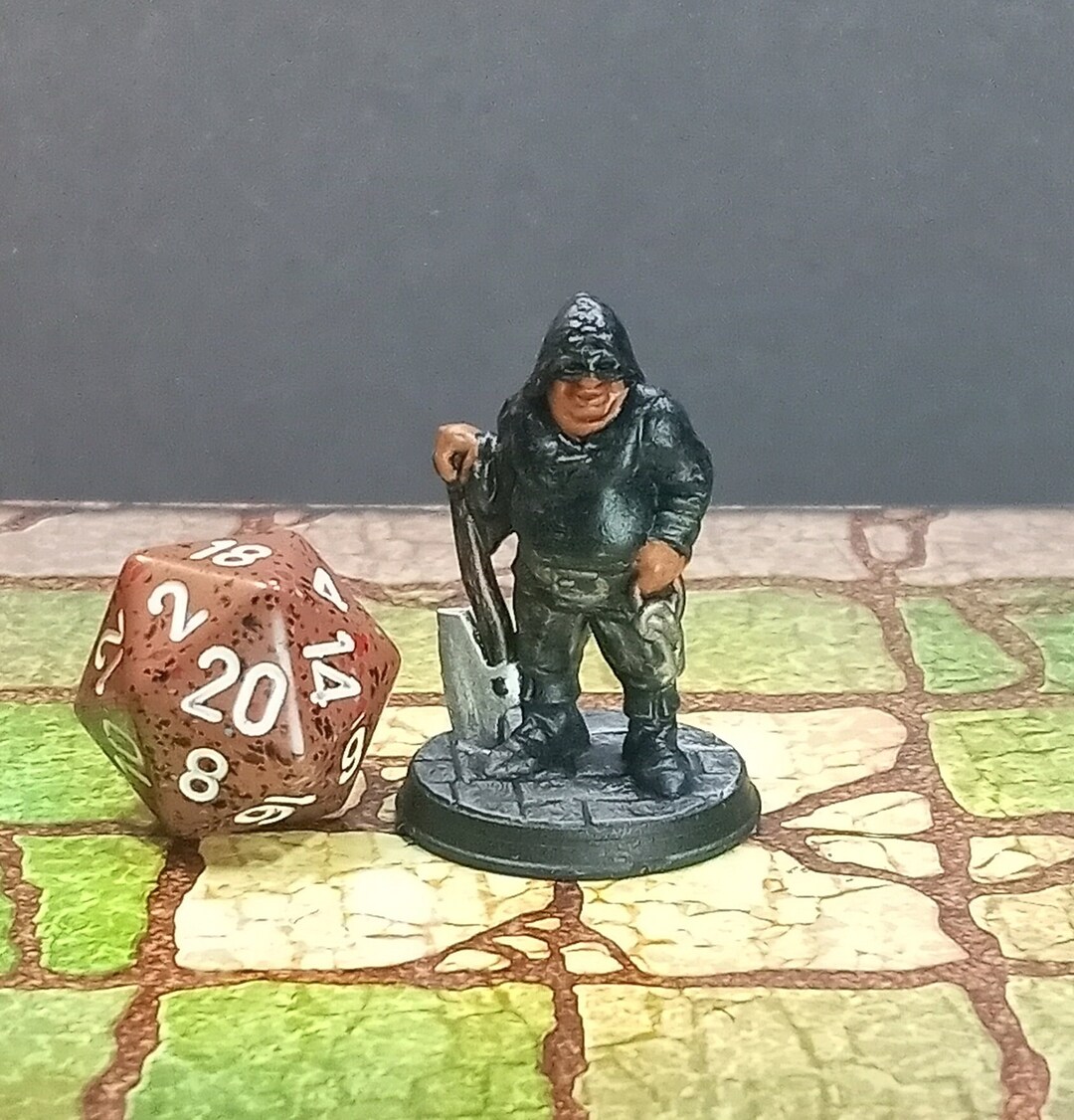 Hand Painted Fighter, Executioner, Warrior Miniature for Dungeons and ...