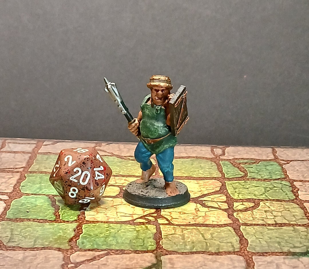 Hand Painted Ogre Goliath Warrior Cleric NPC Miniature for Dungeons and ...
