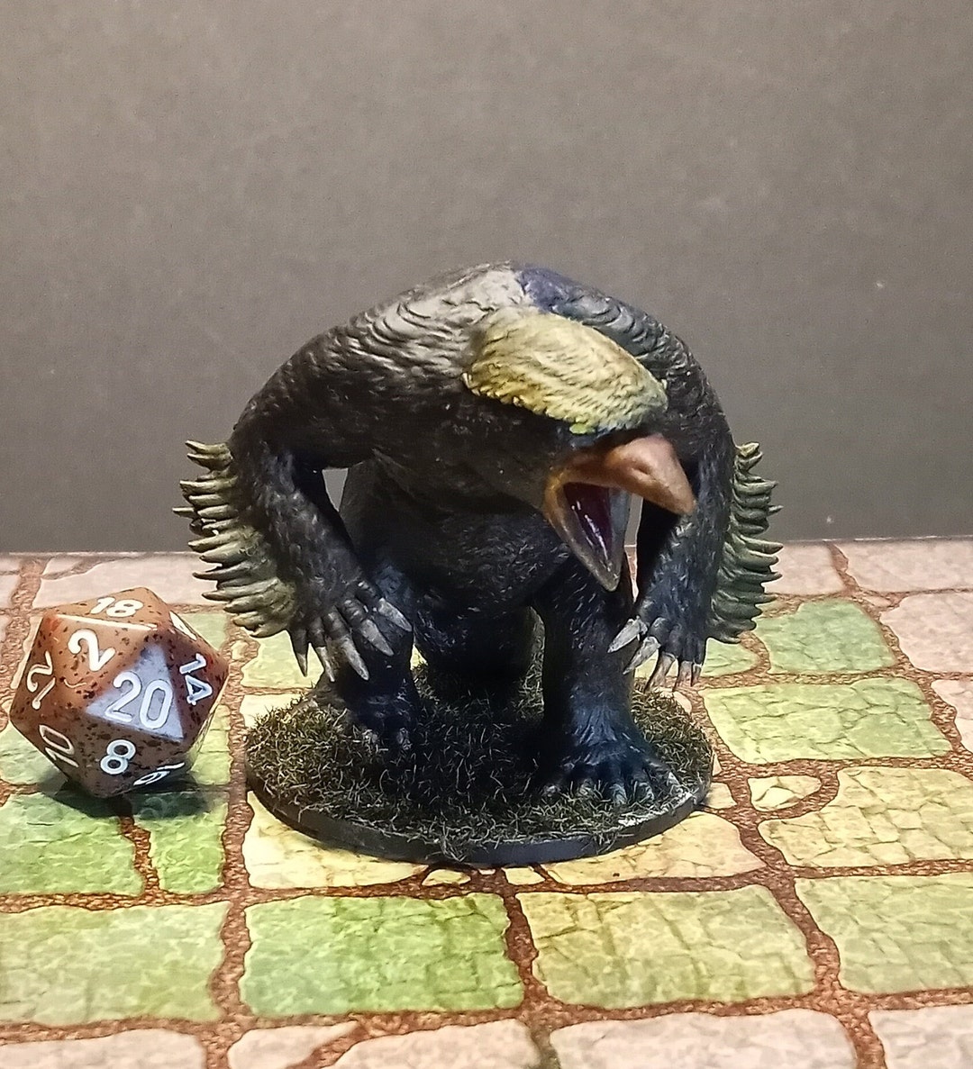 Hand Painted 1st Edition OSR Owlbear Miniature for Dungeons and Dragons ...