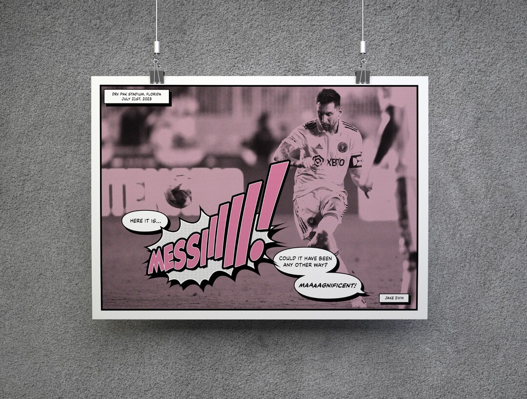 Lionel Messi Poster, Inter Miami, Beckham, Commentary, Jake Zivin ...