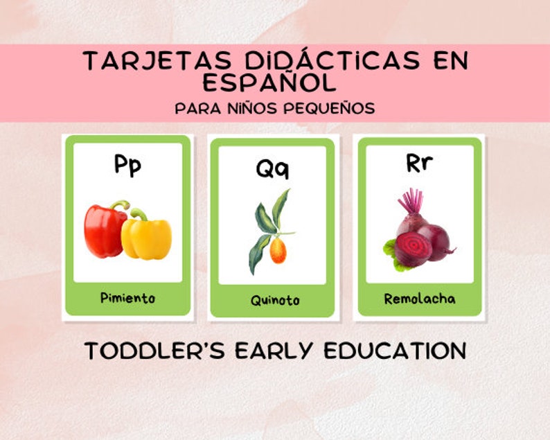 Spanish Alphabet Flashcards for Kids Printable Learning Binder for ...