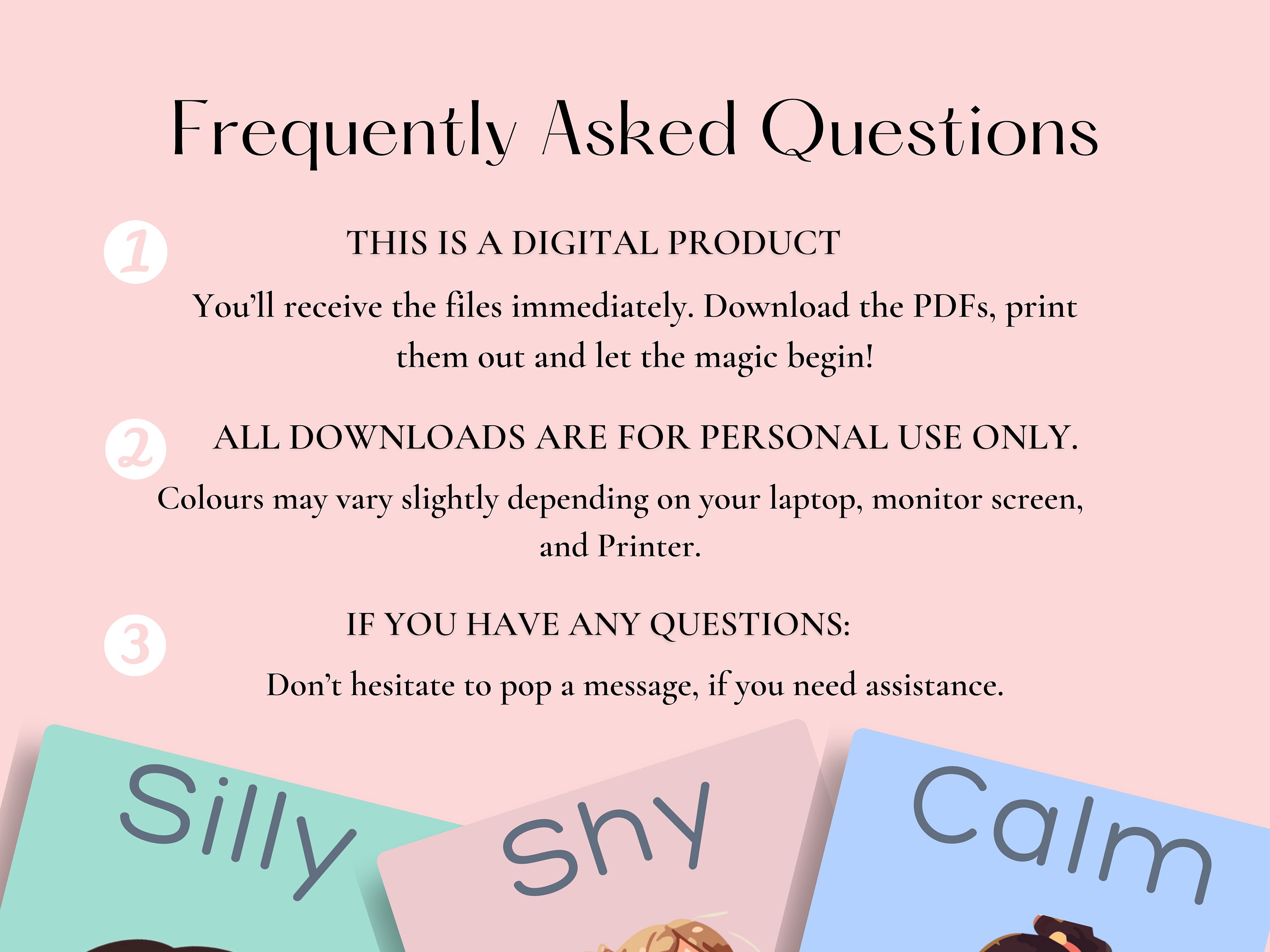 Emotions Flashcards for Kids Printable Calming Corner Cards Montessori ...