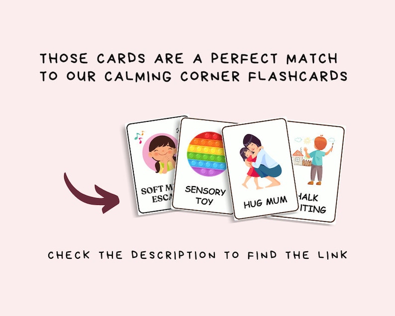 Emotions Flashcards for Kids Printable Calming Corner Cards Montessori ...