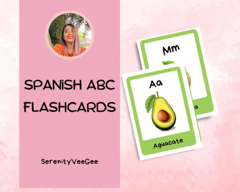 Spanish Alphabet Flashcards for Kids Printable Learning Binder for ...