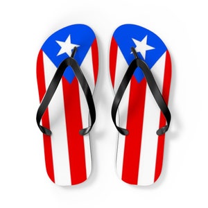 Puerto Rico Flag Flip-flops, Puerto Rico Flag Thong Flip Flop Sandals ...