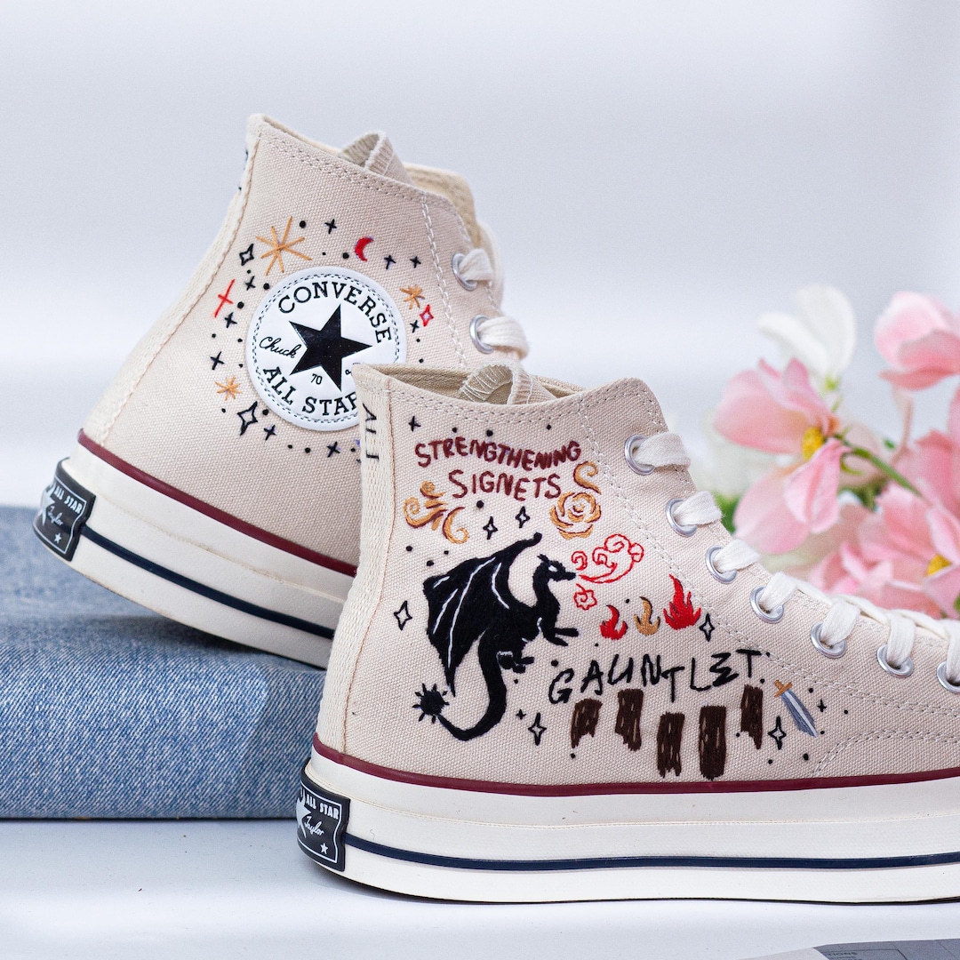 Unique Embroidered Converse Chuck Taylor High Tops, Custom Converse ...