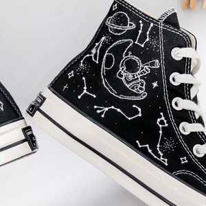 Embroidered Converse, Planet and Zodiac Constellation Embroidered ...